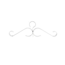 Chain Link 1-Piece 24" Long Gate Scroll - Decorative Gate Topper ...