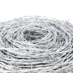 Chain Link 1320' 4-Point Barbed Wire Roll w/ 5" Coil Spacing - Class 3 ...