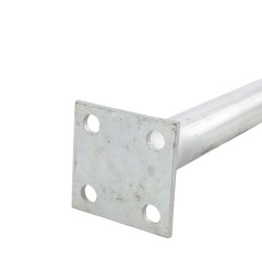 Chain Link Fence Heavy Duty Surface Mounting Post 2" [1 7/8" OD] Round ...