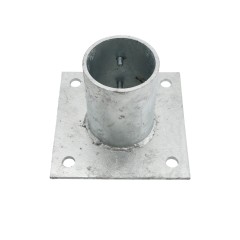 Chain Link Fence 3 1/2" (Fits 3 1/2" OD) Post Floor Flanges - Pressed ...