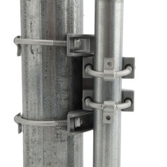 Chain Link Gray Self-Closing Spring Universal Gate Hinge (1 3/8" / 1 5/ ...