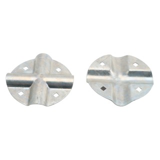 4 Way Connector Bracket Bolt on Bracket for 1 3/8" x 1 3/8" Round Post ...