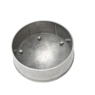 Aluminum 3 1/2" (Fits 3 1/2" OD Actual) External Fitting Post Dome Cap ...