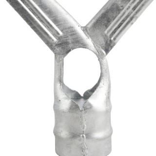 Chain Link 3" [2 7/8" OD] x 1 5/8" 6-Strand 45° Barb Wire Arm - V-Barb ...