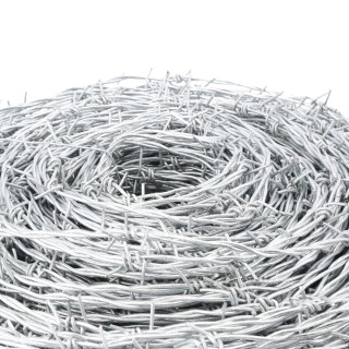 Chain Link 1320' 4-Point Barbed Wire Roll w/ 5" Coil Spacing - Class 3 ...