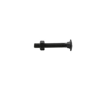 Chain Link 3/8" x 2 1/2" Carriage Bolt & Nut (HDG & Powder Coated Black ...