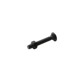 Chain Link 3/8" x 2 1/2" Carriage Bolt & Nut (HDG & Powder Coated Black ...