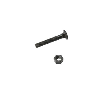 Chain Link 5/16" x 2" Carriage Bolt & Nut (HDG & Powder Coated Black ...