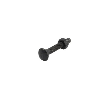 Chain Link 5/16" x 2" Carriage Bolt & Nut (HDG & Powder Coated Black ...