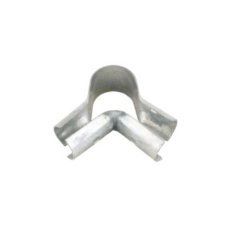 Chain Link 2 1/2" [2 3/8" OD] Post x 1 5/8" Rail - Corner Line Rail ...
