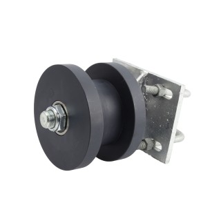 3" Square Post x 2" Square Gate Frame Nylon Cantilever Roller for Chain ...