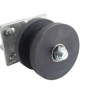 Chain Link 4" Square Post x 2" Square Gate Frame Nylon Cantilever ...