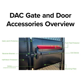 Chain Link Fence Gate DAC Steel 24" Gate Latch Protector For Existing ...