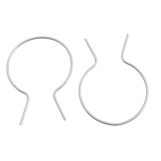 EZ Twist 3 1/2" [3 1/2" OD] 9 Gauge Preformed Steel Fence Ties [100 ...