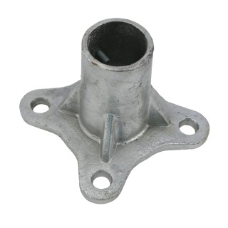 Chain Link 2" [1 7/8" OD] Surface Mount Floor Flange w/ 2 Set Screws ...