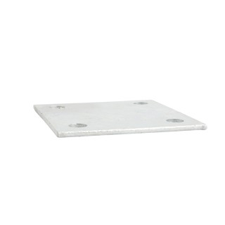 Chain Link 6" x 6" x 1/4" Square Weldable Surface Mount Floor Flange ...