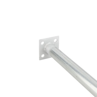 Chain Link Fence Heavy Duty Surface Mounting Post 2" [1 7/8" OD] Round ...