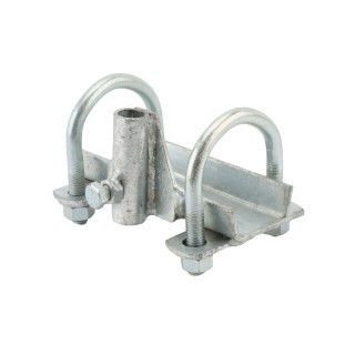 Chain Link Heavy Duty Track Wheel Bracket 2 U Bolts for (1 5/8 or 1 7/8 ...