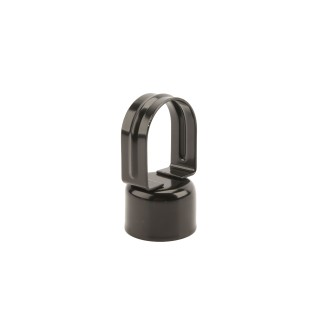Chain Link 2" [1 7/8" OD] x 1 5/8" Black Top Rail Eye Top Loop Cap ...