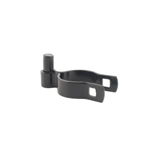Chain Link 2" [1 7/8" OD] Black Male Gate Hinge - Gate Post Hinge ...
