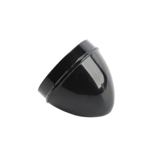 Chain Link 2 1/2" Black Die-Cast Aluminum External Acorn Post Cap (Fits ...