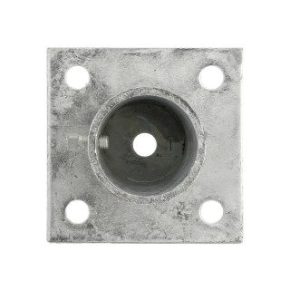 Chain Link Fence 2 1/2" (Fits 2 3/8" OD) Post Floor Flanges - Pressed ...