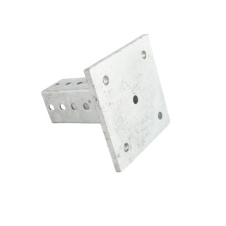 2" x 2" Square Sign Post Floor Anchor Flange Sign Post Mounting Base ...