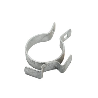 Chain Link 2 1/2" [2 3/8" OD] Clamp-On Post Keeper Bracket Spring Gate ...