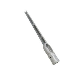 Chain Link 1 5/8" x 1 5/8" Vertical Straight 3-Strand Barb Wire Arm ...