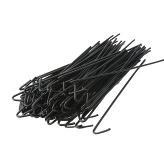 Chain Link 6 1/2" Long Black Fence Ties [100 Quantity] for 2" [1 7/8 ...