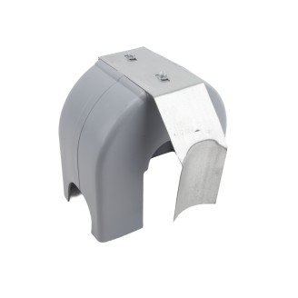 Chain Link 4" Round Post x 2 1/2" [2 3/8" OD] Round Gate Frame Nylon ...