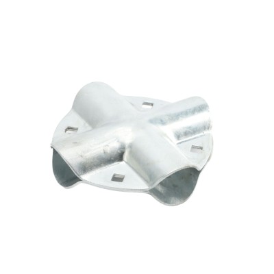 4 Way Connector Bracket Bolt on Bracket for 1 5/8" x 1 5/8" Round Post ...