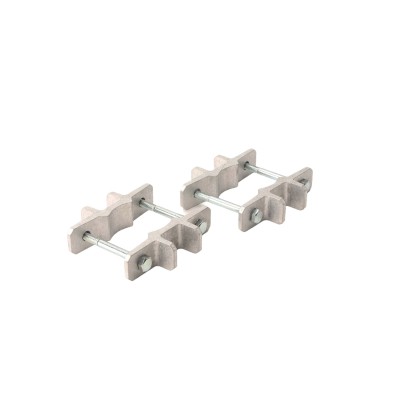 Bufftech 4" x 4" Post EZ Set Brackets for 1 5/8" Round Post (Pair ...