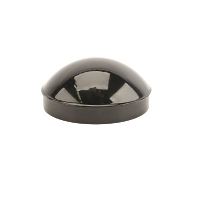 Chain Link Fence 4" Round Dome External Fence Black Post Cap (Die Cast ...