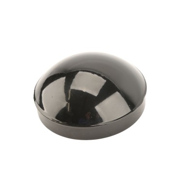 Chain Link Fence 4" Round Dome External Fence Black Post Cap (Die Cast ...
