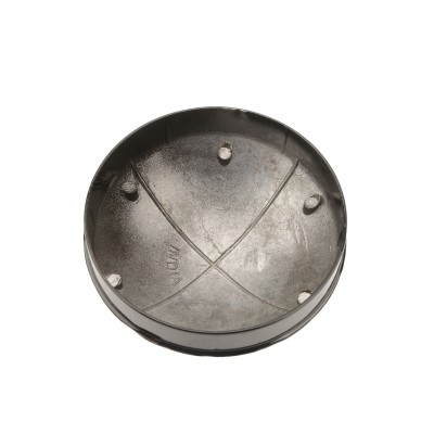 Chain Link Fence 4" Round Dome External Fence Black Post Cap (Die Cast ...