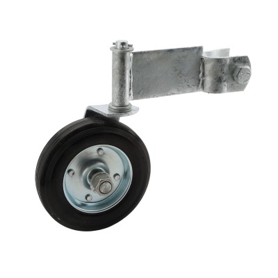 Chain Link Fence 360 Degree Swivel Swing Gate Wheel (6" Solid Rubber ...