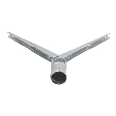 Chain Link 2" [1 7/8" OD] x 1 5/8" 6-Strand 45 Degree Barb Wire Arm - V ...