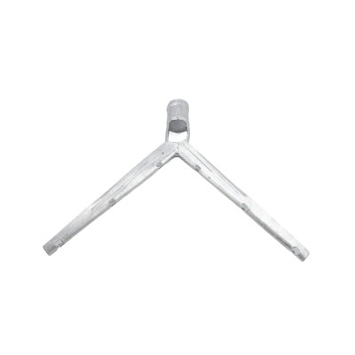 Chain Link 2" [1 7/8" OD] x 1 5/8" 6-Strand 45 Degree Barb Wire Arm - V ...