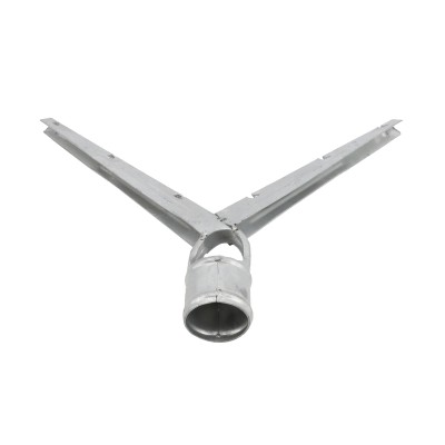 Chain Link 2 1/2" [2 3/8" OD] x 1 5/8" 6-Strand 45 Degree Barb Wire Arm ...