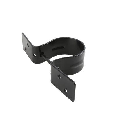 11-Gauge Wood to Steel Pipe Grip Tie 2 3/8" Round Post to Wood Fence ...