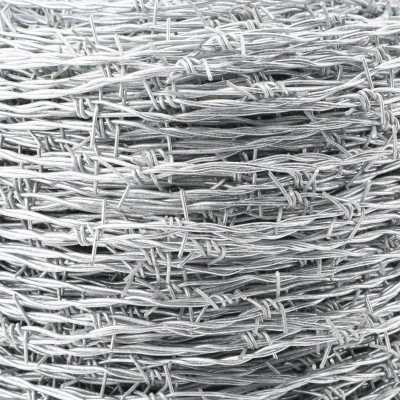 Chain Link 1320' 4-Point Barbed Wire Roll w/ 5" Coil Spacing - Class 3 ...