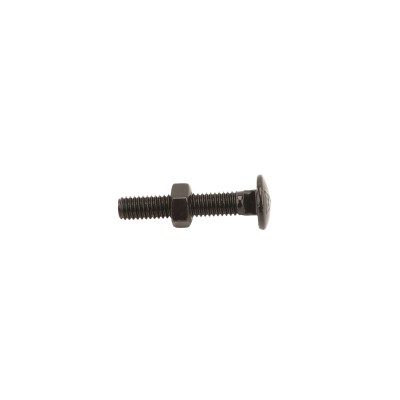 Chain Link 3/8" x 2" Carriage Bolt & Nut (HDG & Powder Coated Black ...