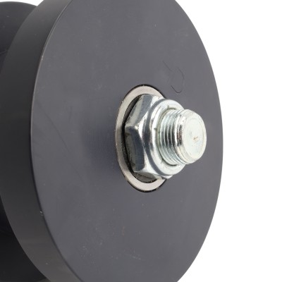 3" Square Post x 2" Square Gate Frame Nylon Cantilever Roller for Chain ...