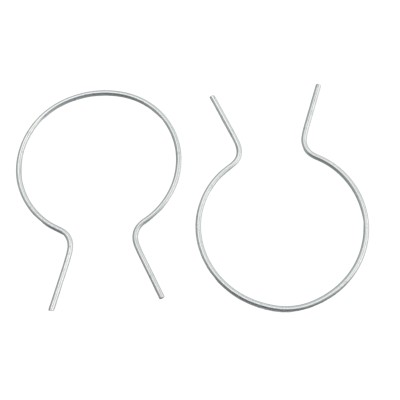 EZ Twist 3 1/2" [3 1/2" OD] 9 Gauge Preformed Steel Fence Ties [100 ...