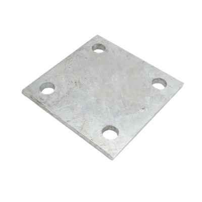 Chain Link 3/8" x 6" x 6" Weldable Surface Mount Floor Flange - Base ...