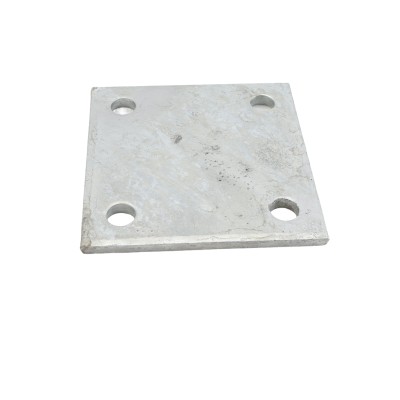 Chain Link 3/8" x 6" x 6" Weldable Surface Mount Floor Flange - Base ...