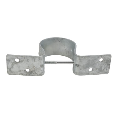 11-Gauge Wood to Steel 2 3/8" Pipe Grip Tie 2 3/8" Round Post to Wood ...