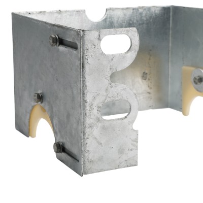 Chain Link Universal Heavy-Duty Safety Cantilever Gate Roller Cover ...
