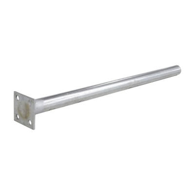 Chain Link Fence Heavy Duty Surface Mounting Post 2" [1 7/8" OD] Round ...